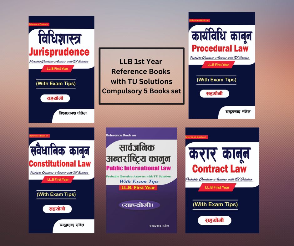 LLB First Year Five Compulsory Reference Books with TU Solutions Set ...